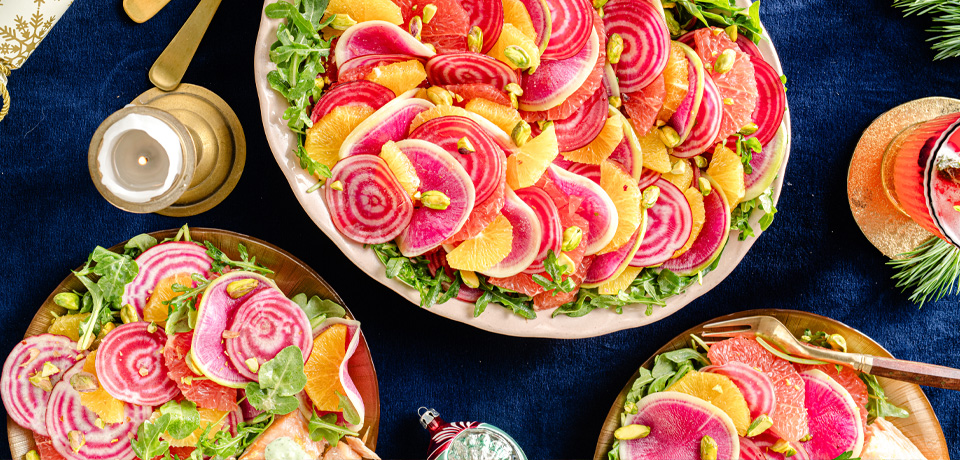 Green Goddess Salmon with Citrus Salad